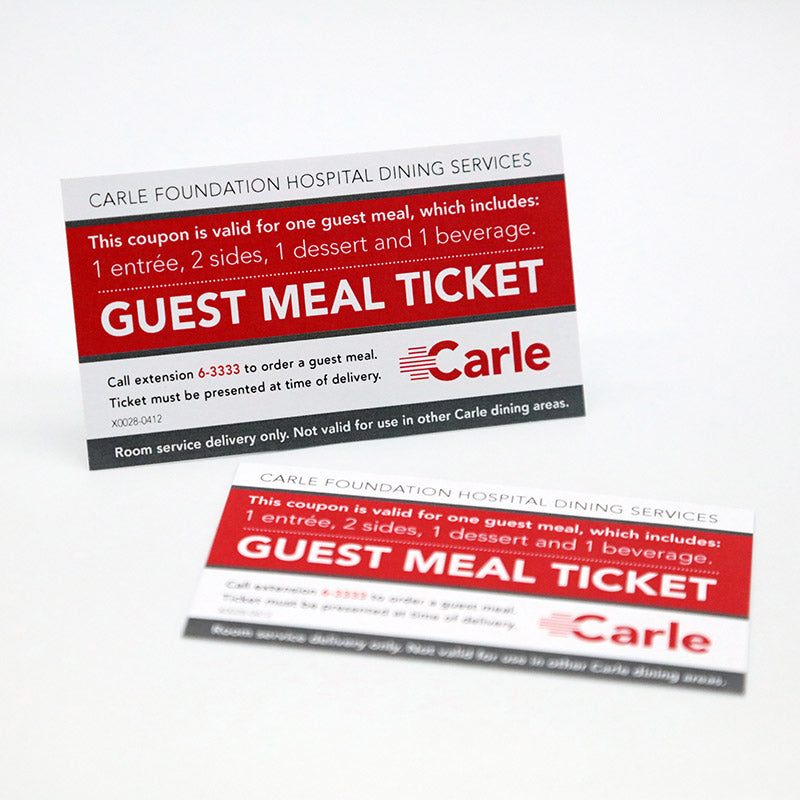 Cafeteria Meal Tickets – Carle Auxiliary Gift Shop